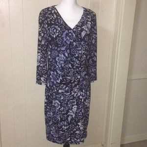 American Living | Dresses | American Living Floral Navy Blue Size 6 ...